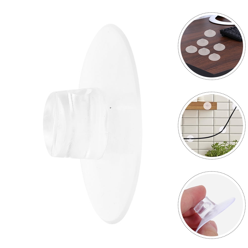 MLINS 20pcs Suction Cup Wire Holders Flat Suction Cup For Tile Walls ...