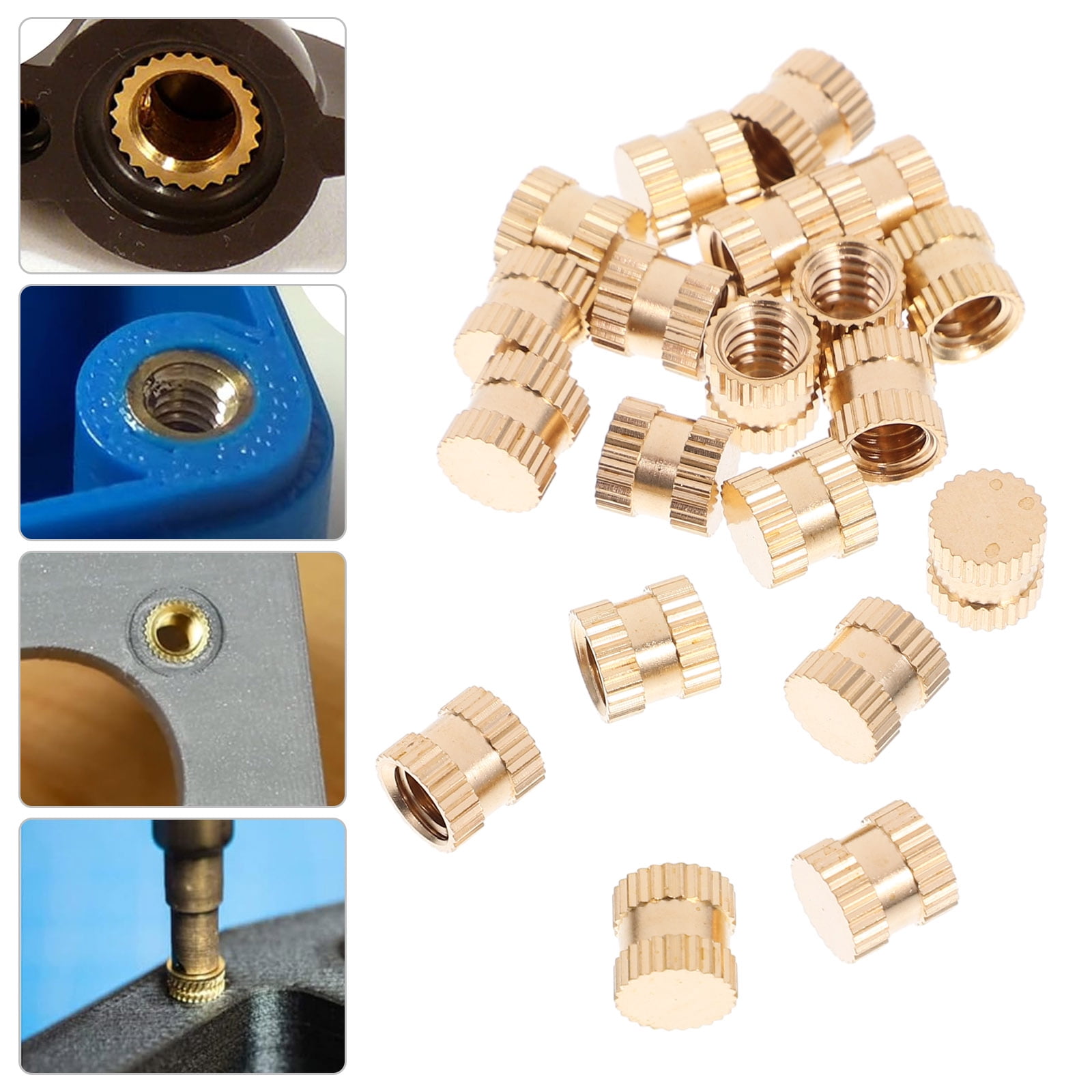 MLINS 20pcs Threaded Insert For Plastic Injection Molding 8x8mm Nut ...