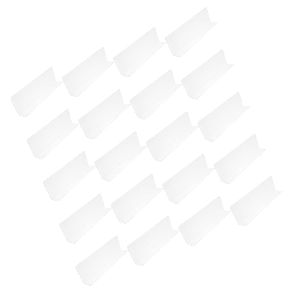 MLINS 20pcs Transparent Shelf Dividers L Shaped Supermarket Shelves ...