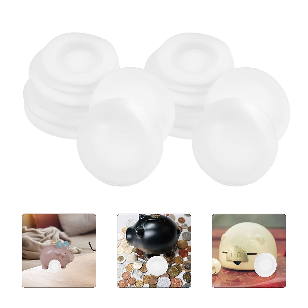 MLINS 20pcs Universal Piggy Bank Stopper Plug Coin Bank Rubber Plug ...