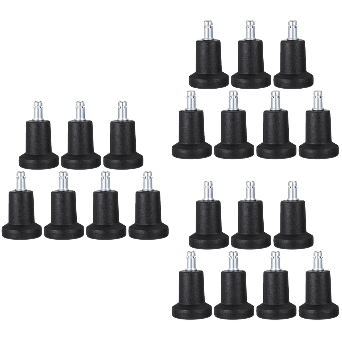 MLINS 21 Pcs Plug-In Wheels Casters Chair Casters Wear-resist Fixed ...