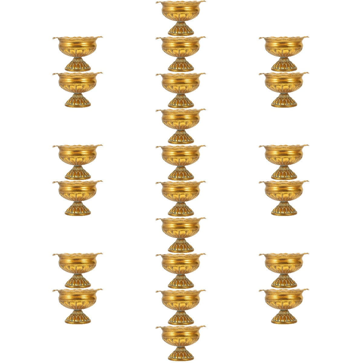 MLINS 22 Pcs Metal Urn Planter Vintage Urn Flower Pot Elegant Wedding ...