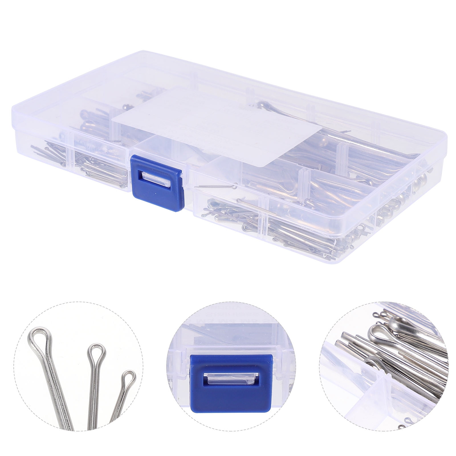 MLINS 230 Pcs Fastener Fitting Hairpin Stainless Steel Opening Set ...