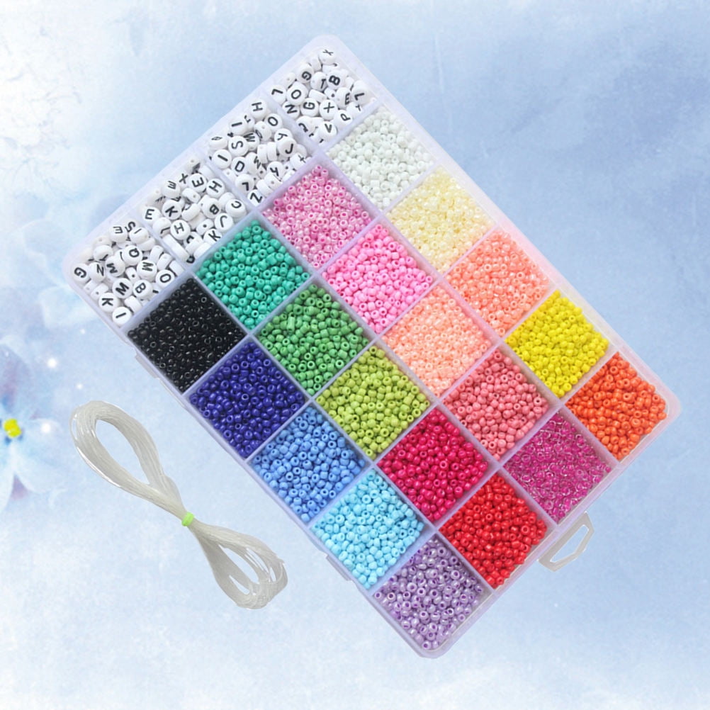 MLINS 24 Color Alphabet Bead Set Jewelry Making Materials DIY - Walmart.com