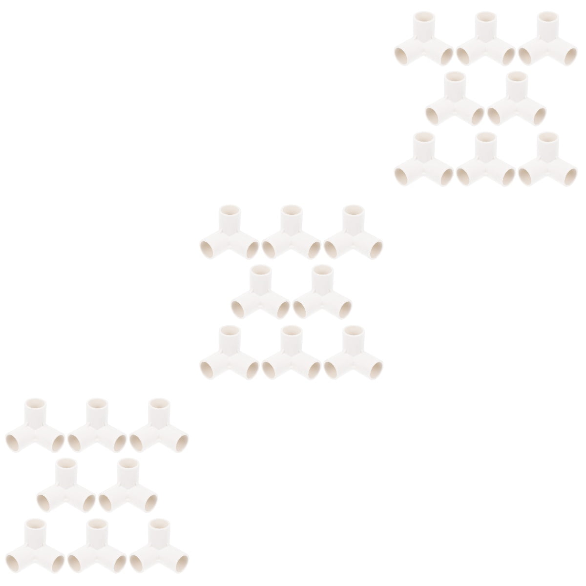 MLINS 24 Pcs 1 Bag Three-way Joint Simple Accessories Connection Joints ...