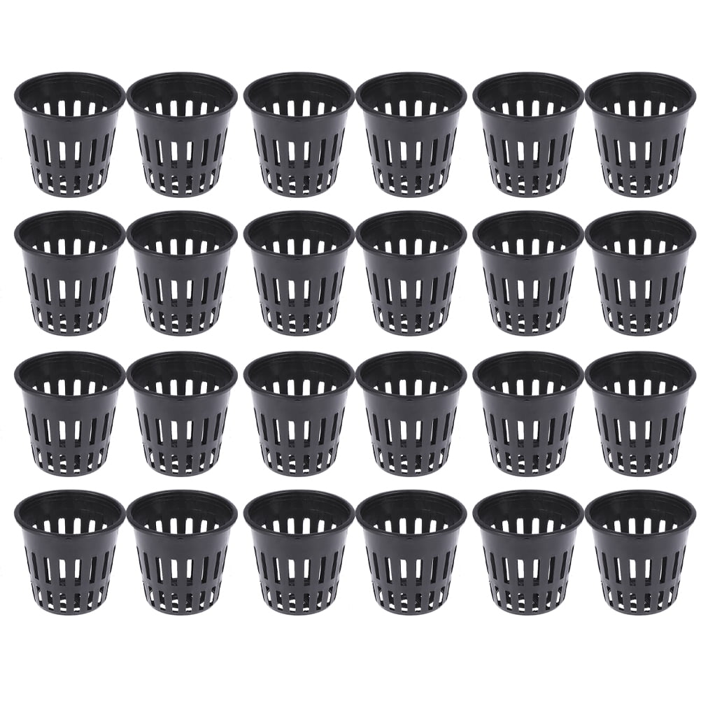 MLINS 24 Pcs Extra Large Outdoor Planter Soilless Culture Net Cups ...