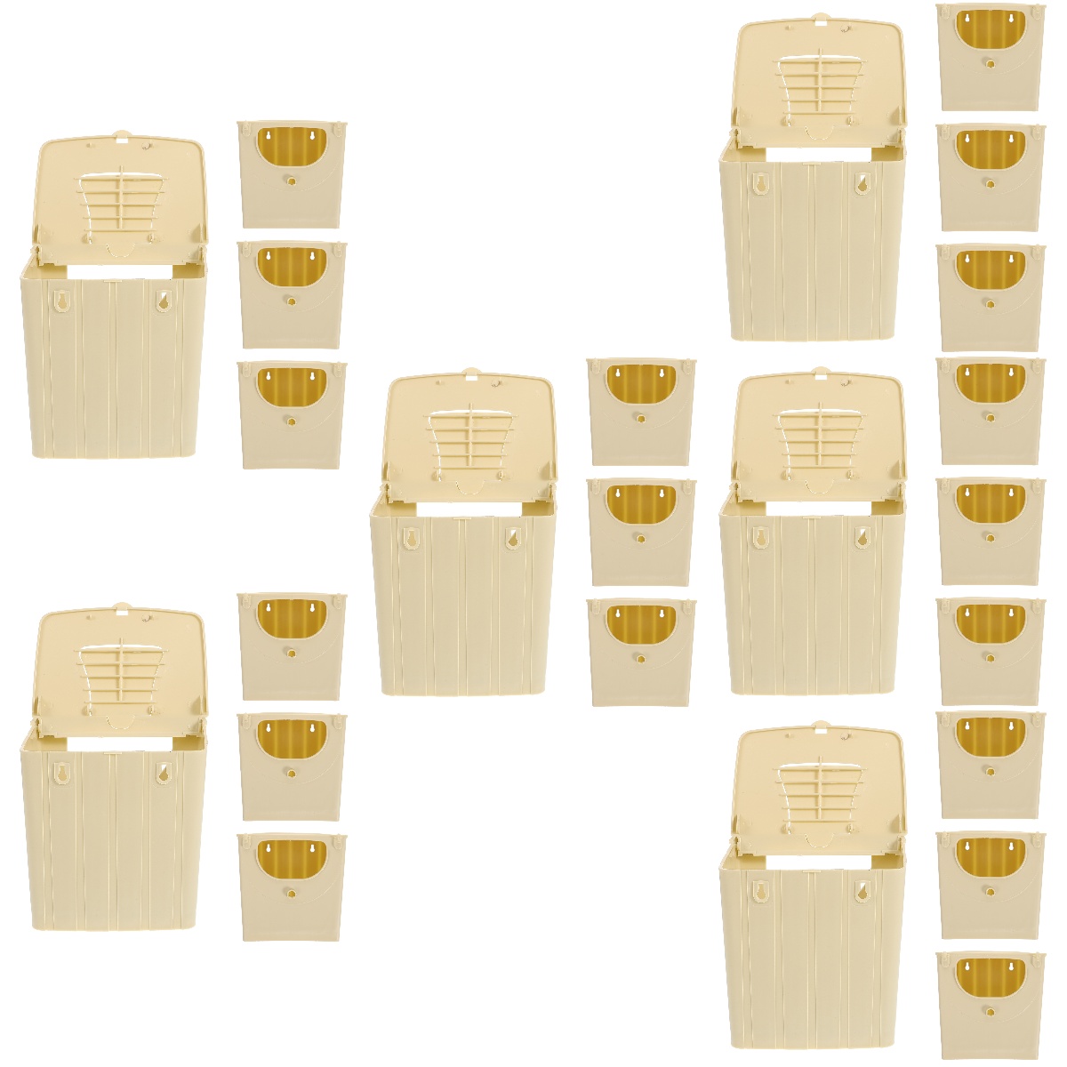 MLINS 24 Pcs Parakeet Nest Box Practical Nesting Box Bird Breeding Box ...