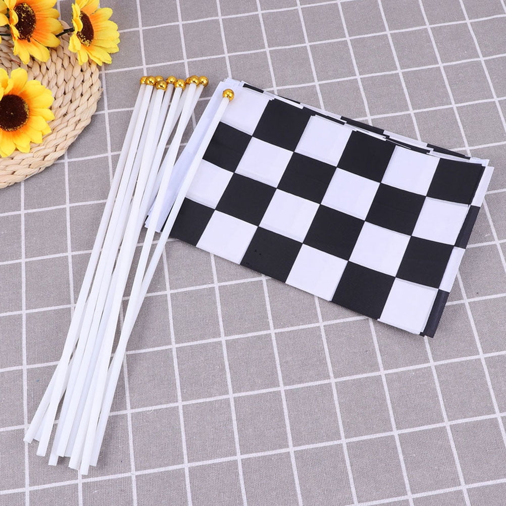 MLINS 24 Pcs Racing Stick Flag Waving - Walmart.com