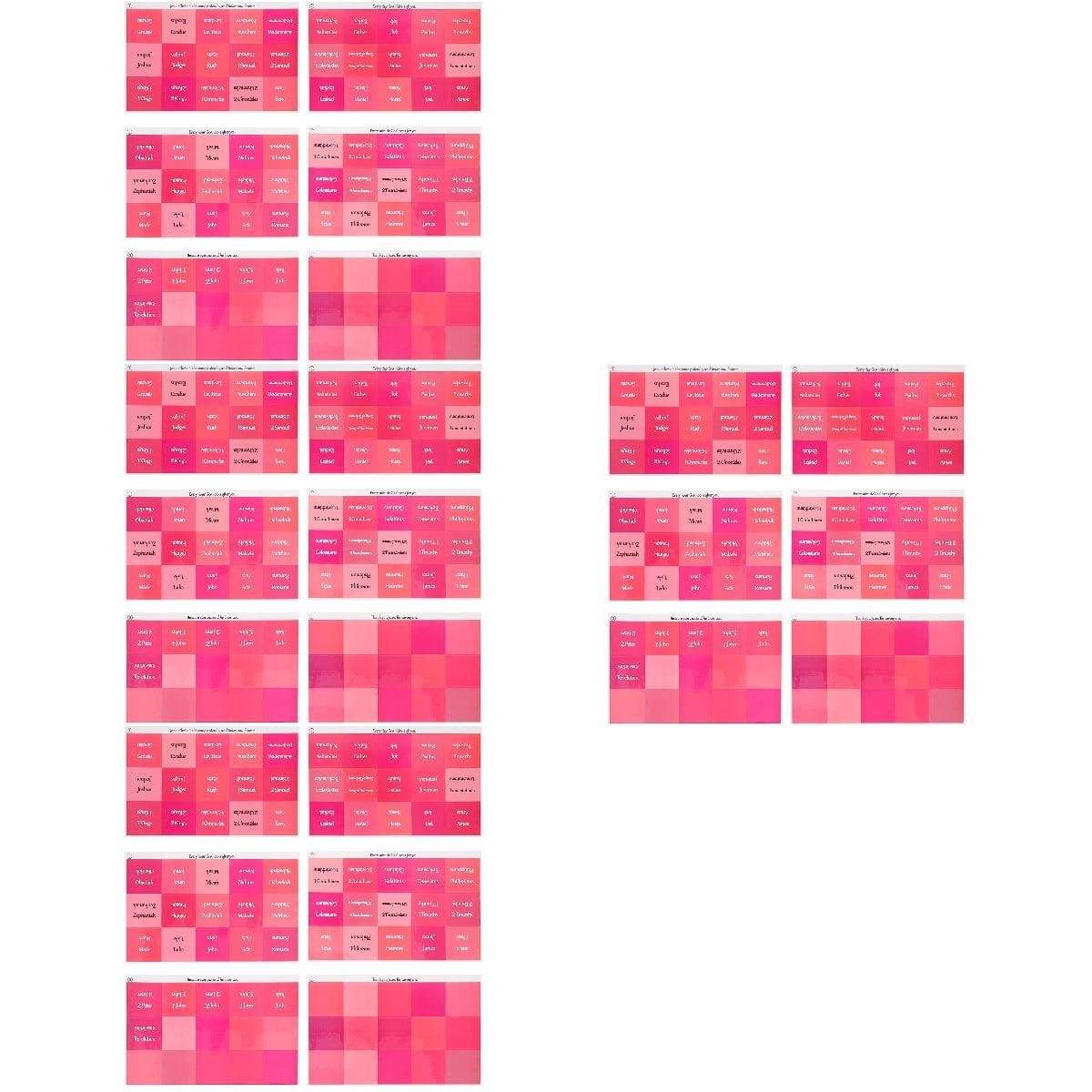 MLINS 24 Sheets of Sticky Month Tabs Monthly Book Marking Tabs Sticky ...