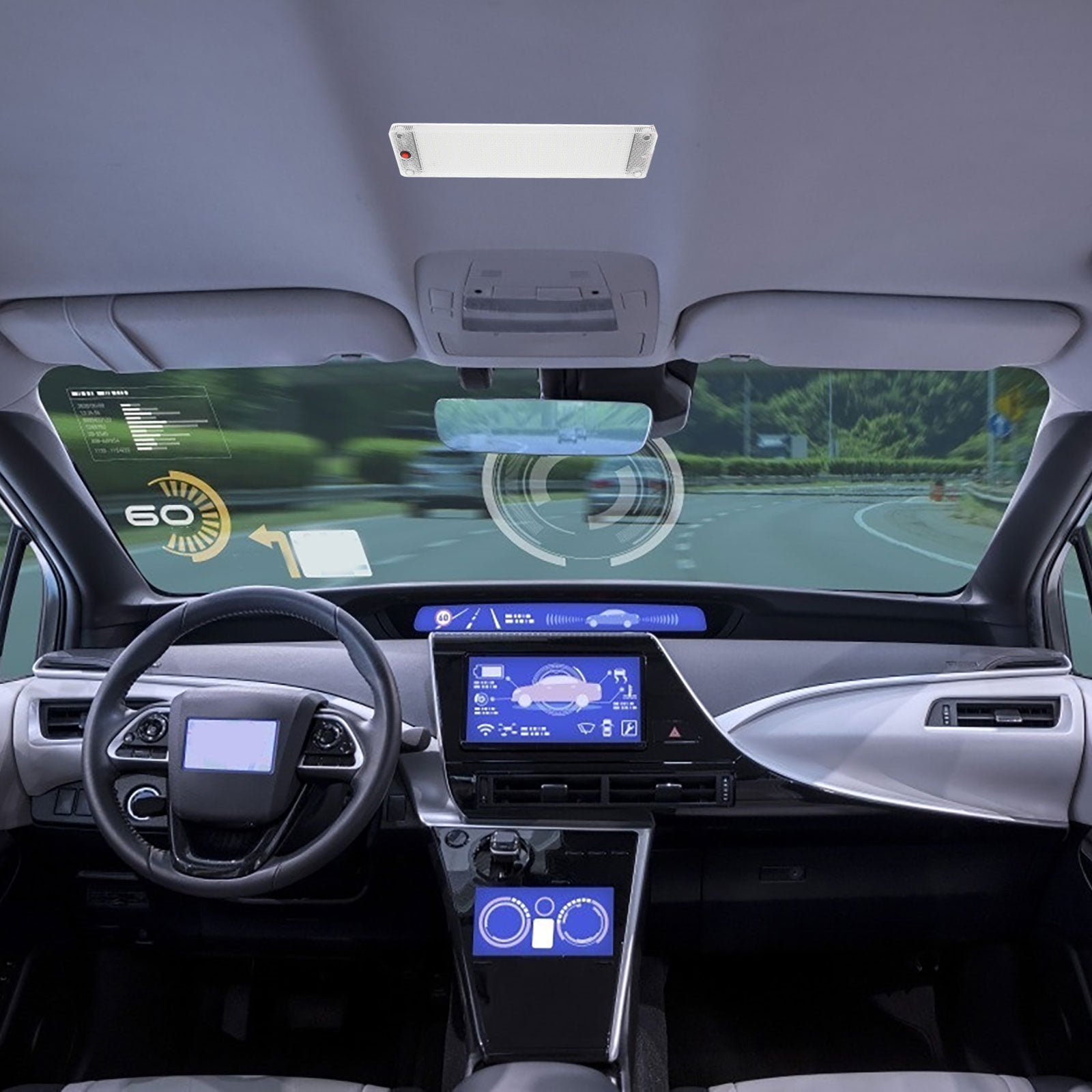 YUYUETIME Truck Interior Dome Light LED Chip 1Pack 12.6X2.4X0.9In ...