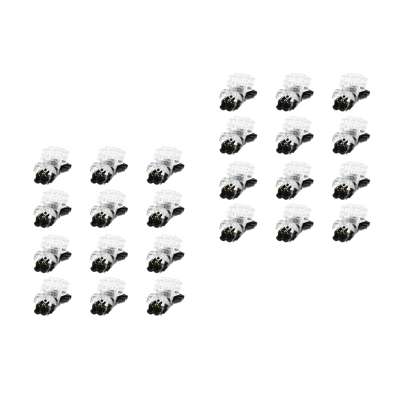 MLINS 24 pcs 2 Pin 2 Way Wire Connectors Low Voltage Universal Compact ...