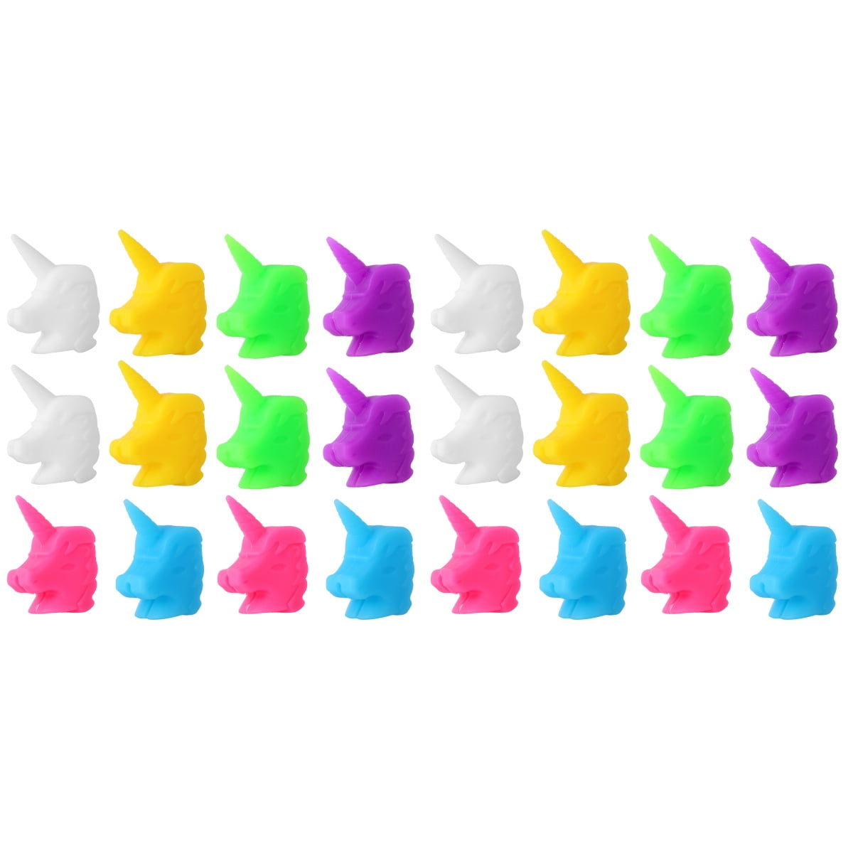 MLINS pcs 6 Color Silicone Glass Marker Drinking Cup Identifier Party ...