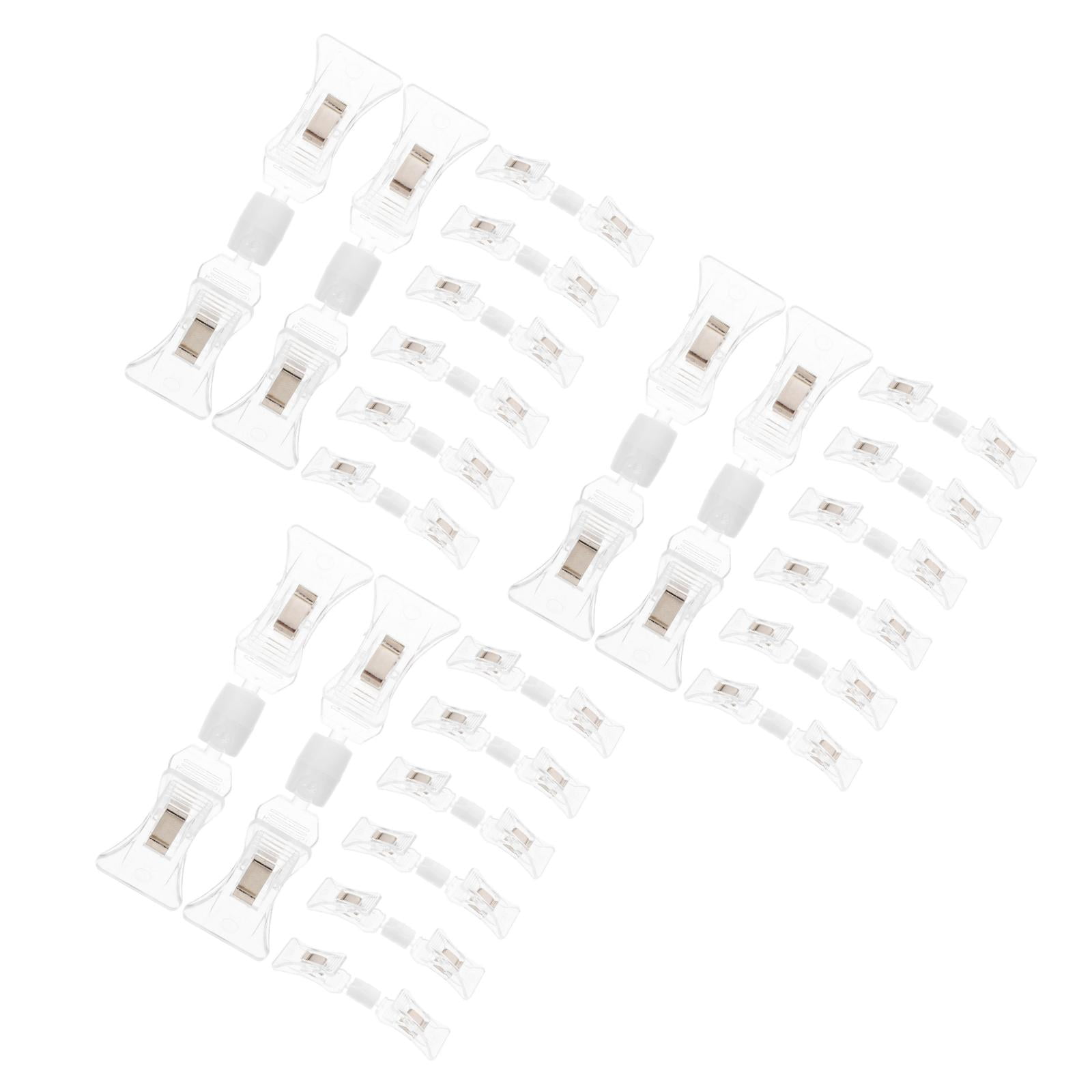 MLINS 24 pcs Clip-on Sign Holder Double Sided Sale Signs Holders Clear ...