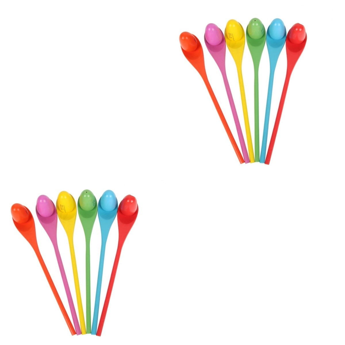 MLINS 24 pcs Egg and Spoon Relay Race Game Fun Game for Parties ...