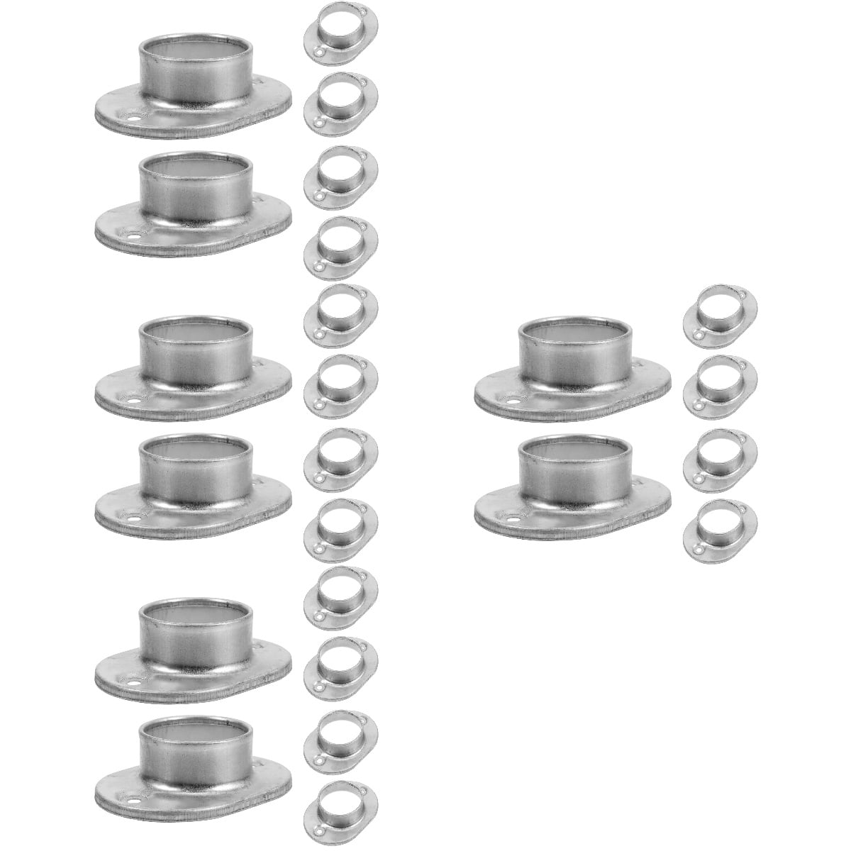 MLINS 24 pcs Handrail Base Flange Tube Bases Railing Post Base Heavy ...