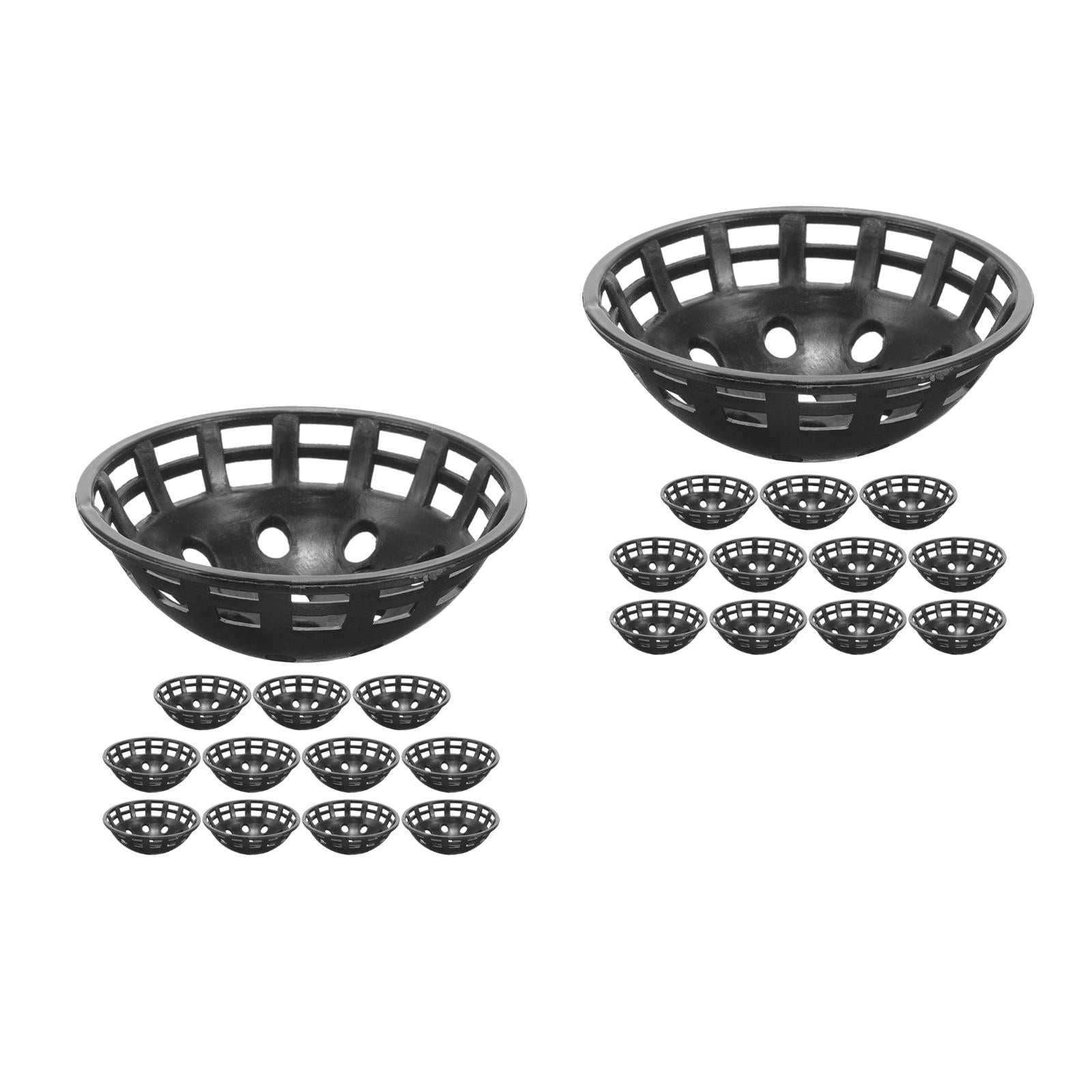 MLINS 24 pcs Planter Hole Mesh Pads Plastic Flower Pot Grid Mats Plant ...