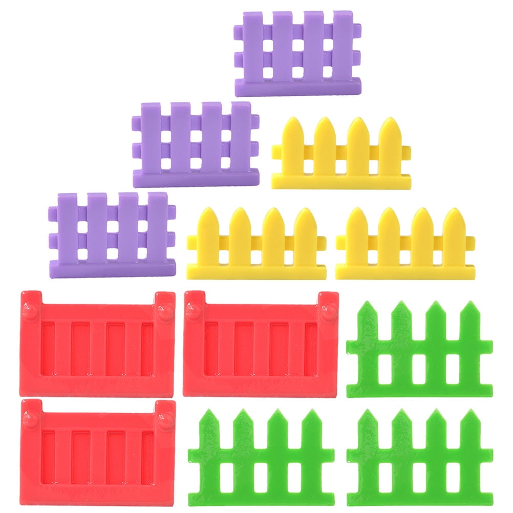 MLINS 24pcs Resin Mini Gardening Fence Miniature Fence Bonsai Doll ...