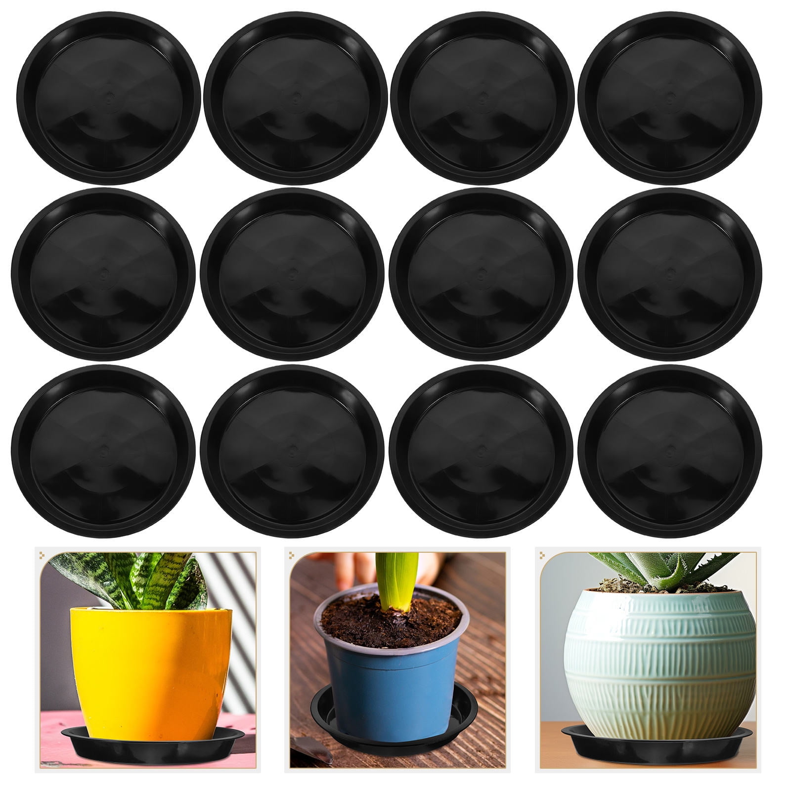 MLINS 25 Pcs Plant Saucer Pot Tray Saucers Planter Base - Walmart.com