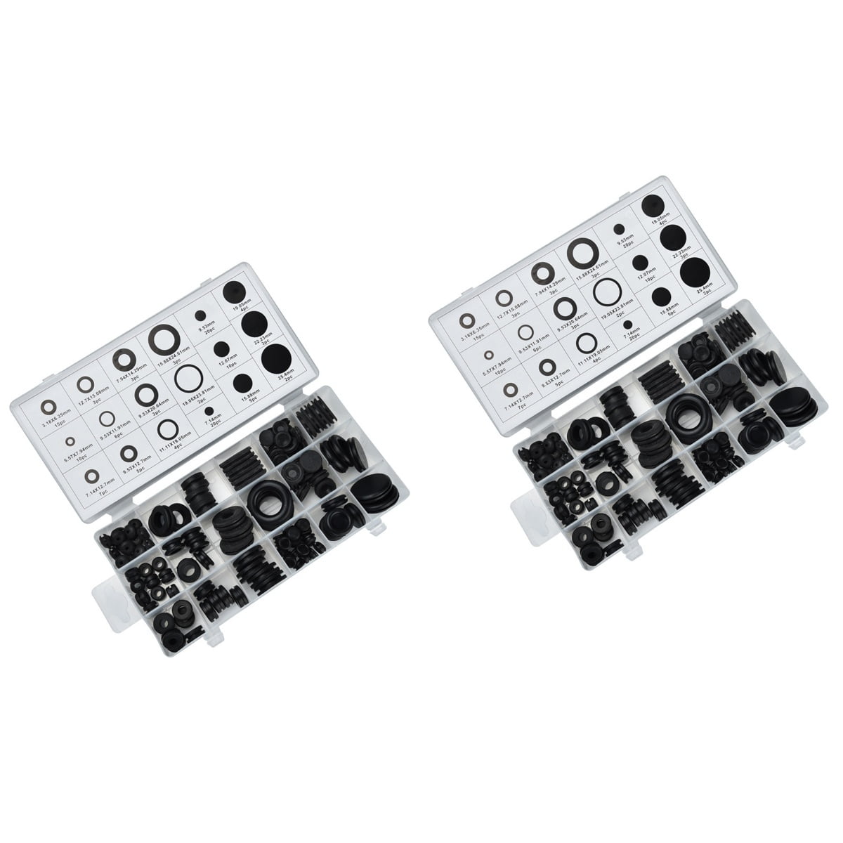 MLINS 250 Pieces Sealing Grommet Rubber Ring Assortment Set Hydraulic ...