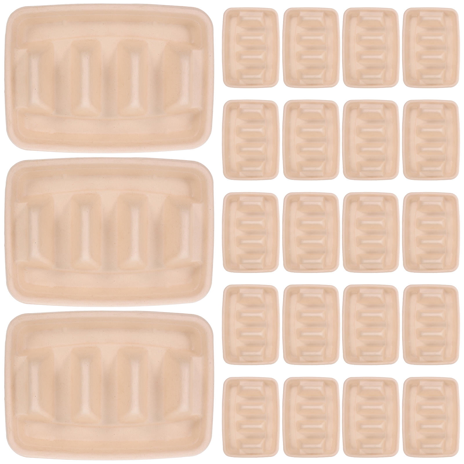 MLINS 25pcs Disposable Taco Holder Plate For Tacos Burritos Taco Single ...