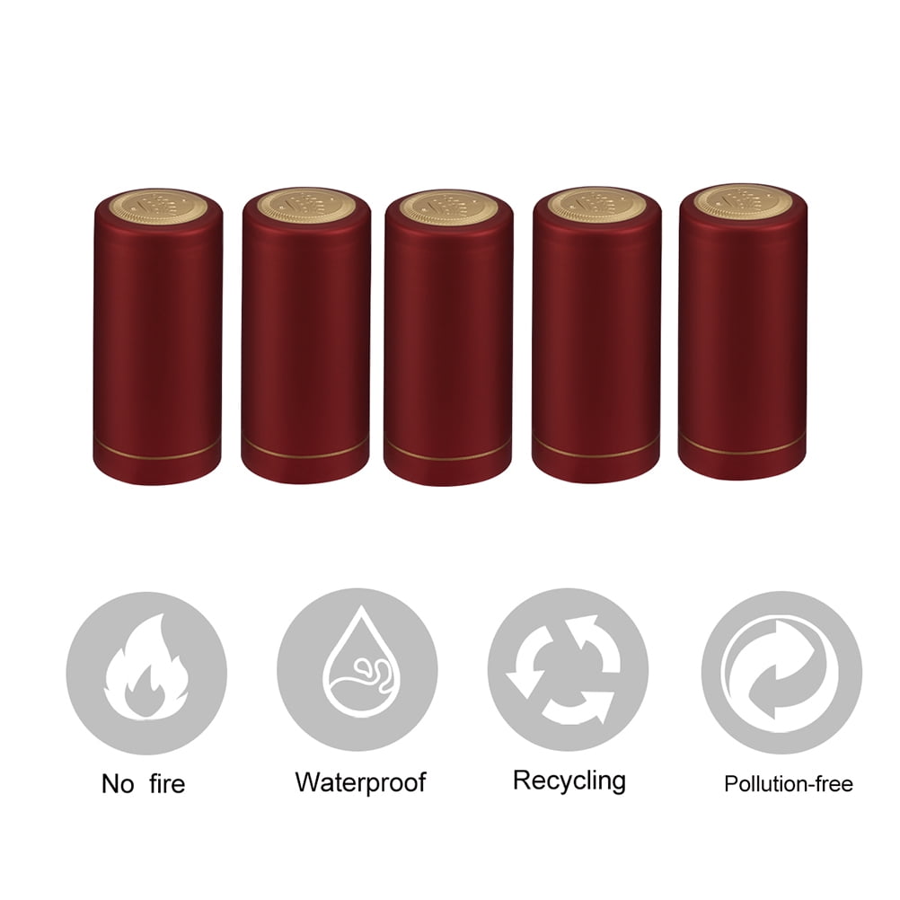 MLINS 25pcs Heat Shrink Capsules Wine Bottles Caps Sleeves Suitable for ...