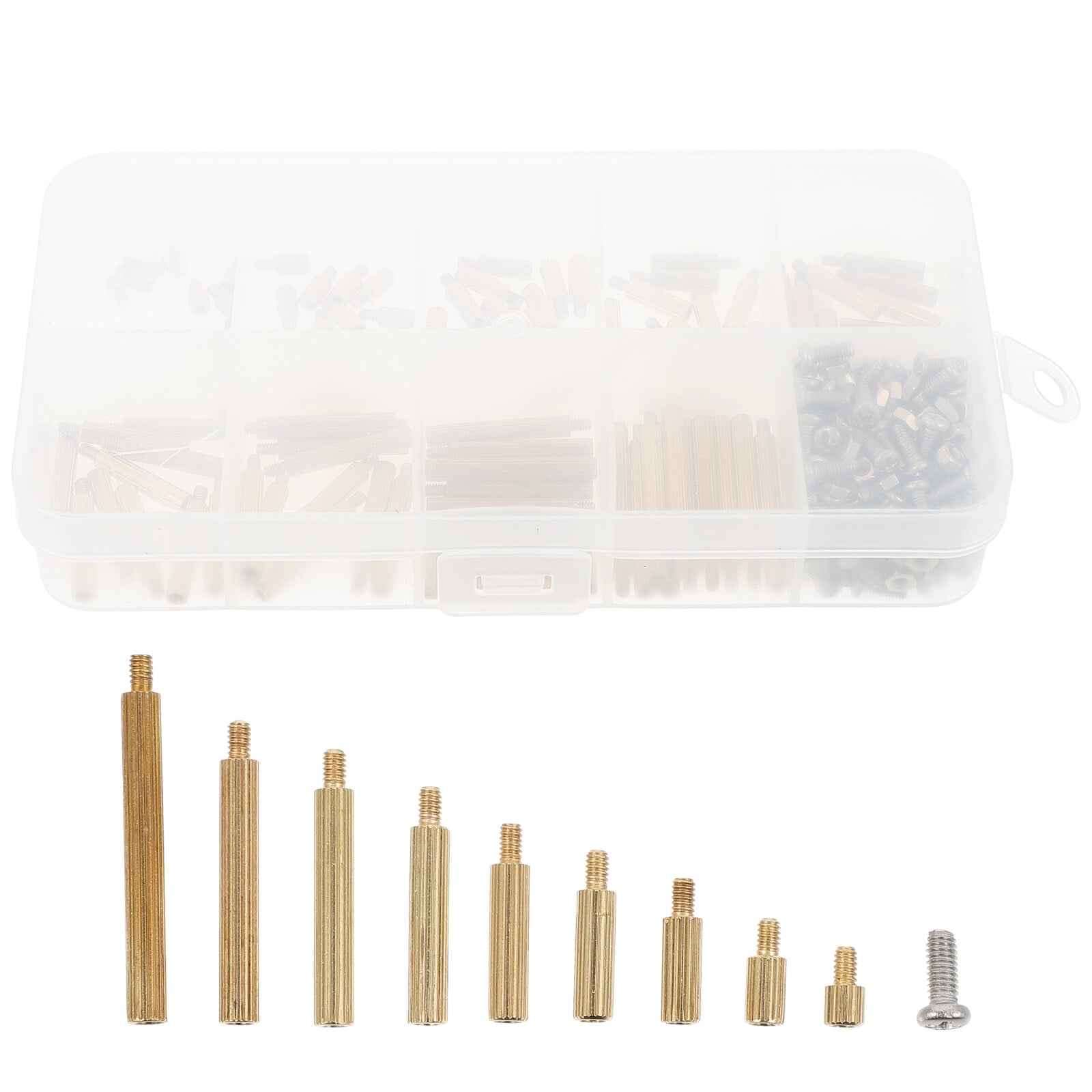 MLINS 270 Pcs Hammer Pocket Hole Jig Knurled Copper Screws Threaded ...