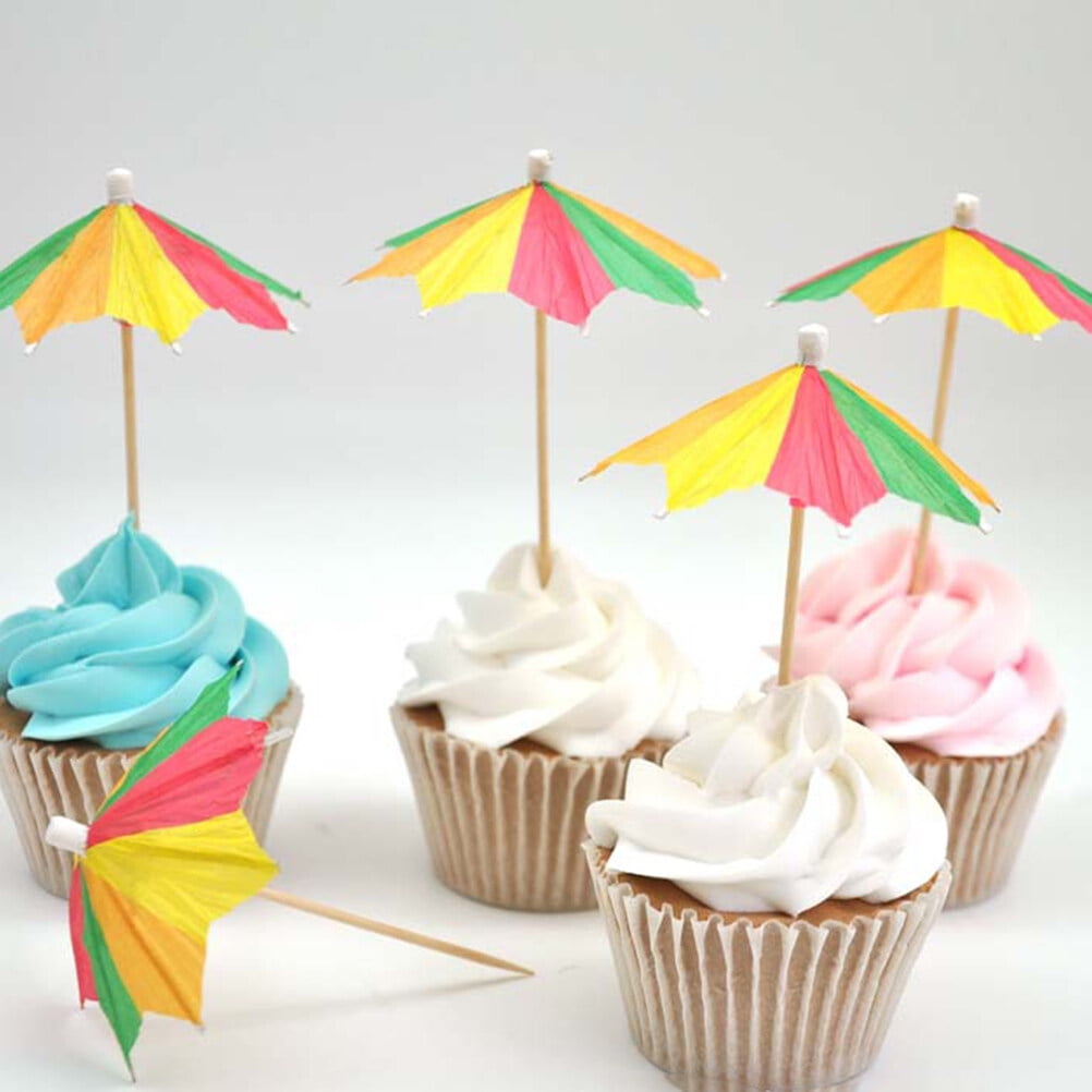 MLINS 288 Pcs Assorted Color EcoFriendly Paper Cake Toppers for Kids ...