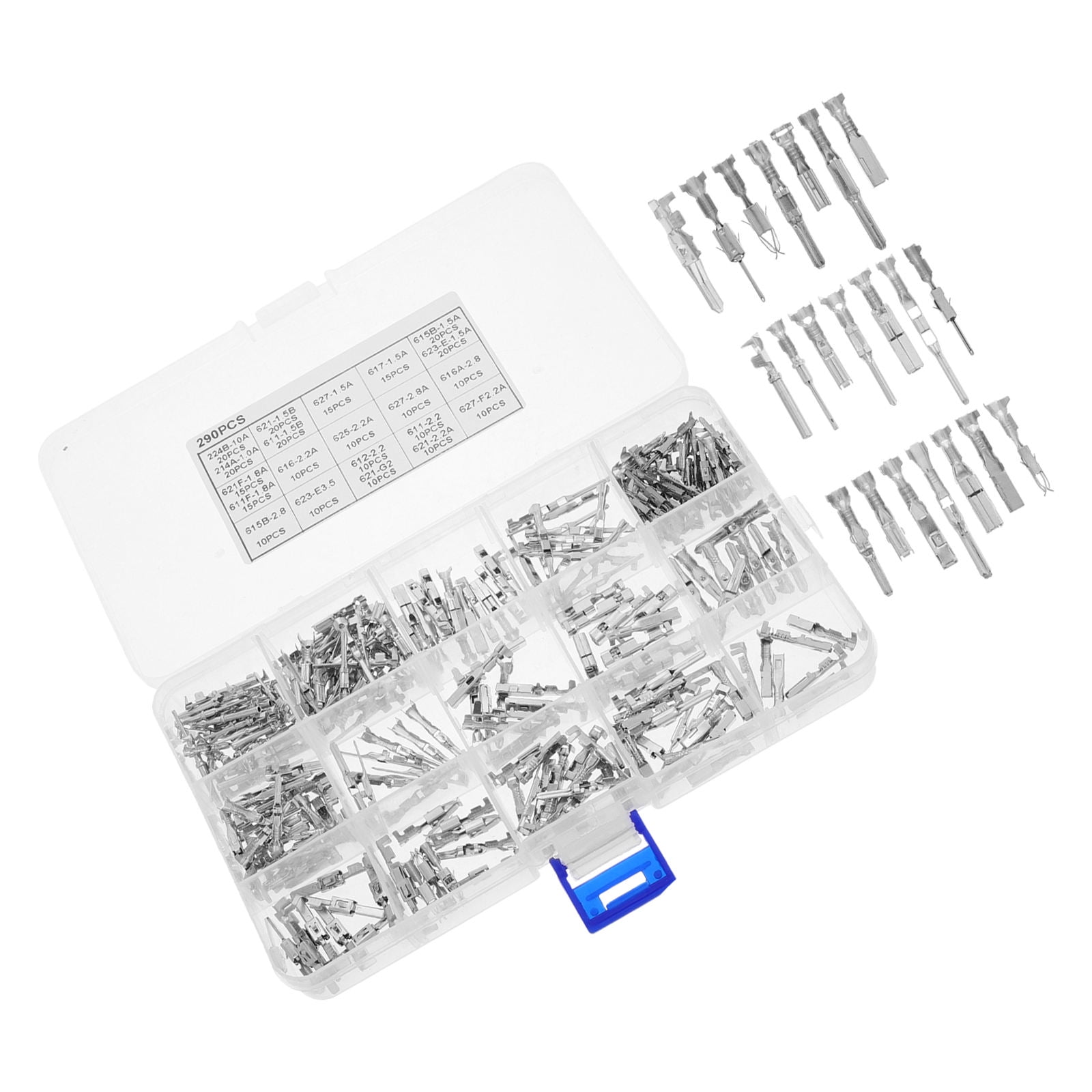 MLINS 290pcs Car Electricals Wire Terminal Pin Connector Kit 1-3.5mm ...