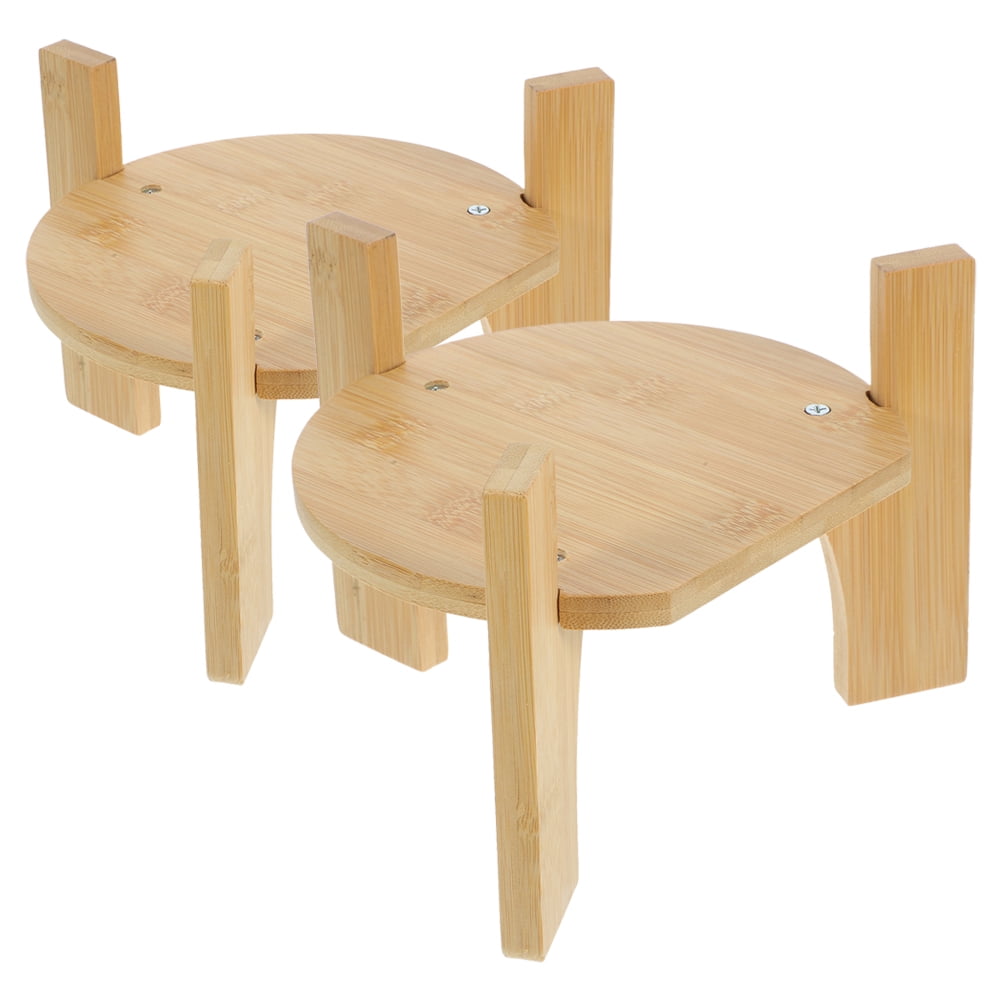 MLINS 2PCS Beverage Drink Dispenser Stand Water Dispenser Wood Stand ...