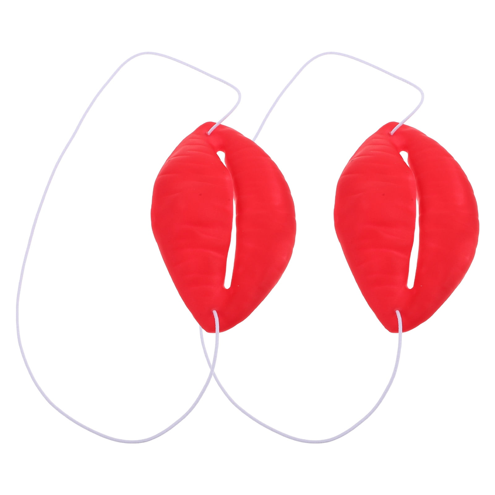 MLINS 2PCS Funny Lip Photo Booth Props for Party Decorations Sausage ...