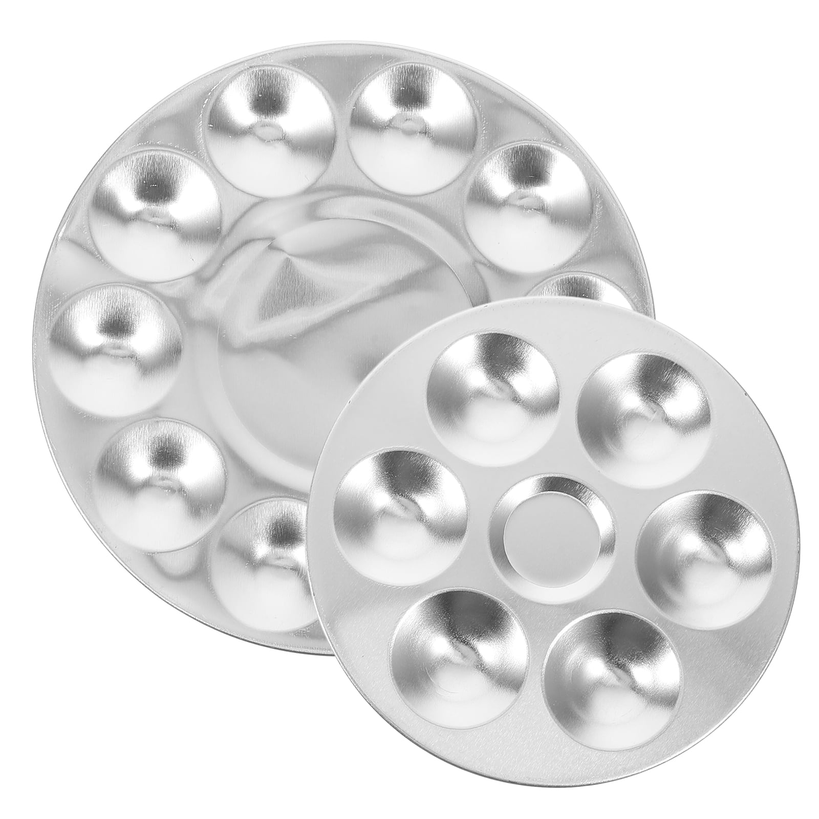 MLINS 2PCS Round Paint Mixing Palette Tray Paint Supplies Paint Palette ...