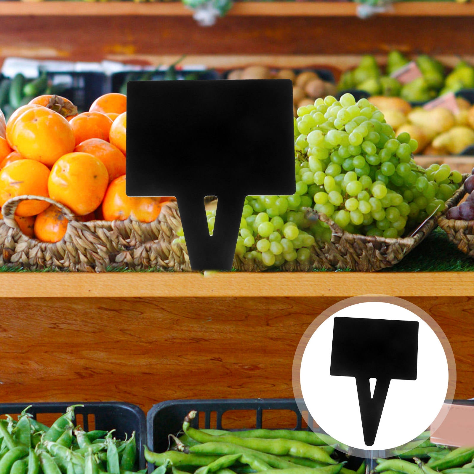 MLINS 2Pcs Acrylic Sign Board Supermarket Stake Merchandise Sign ...