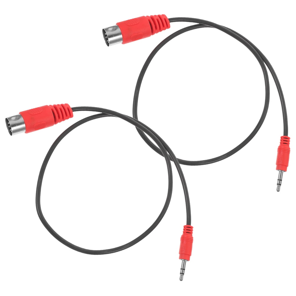 MLINS 2Pcs Audio Jack Adapter 5 Pin Audio Cable 3.5mm Male To MIDI 5 ...