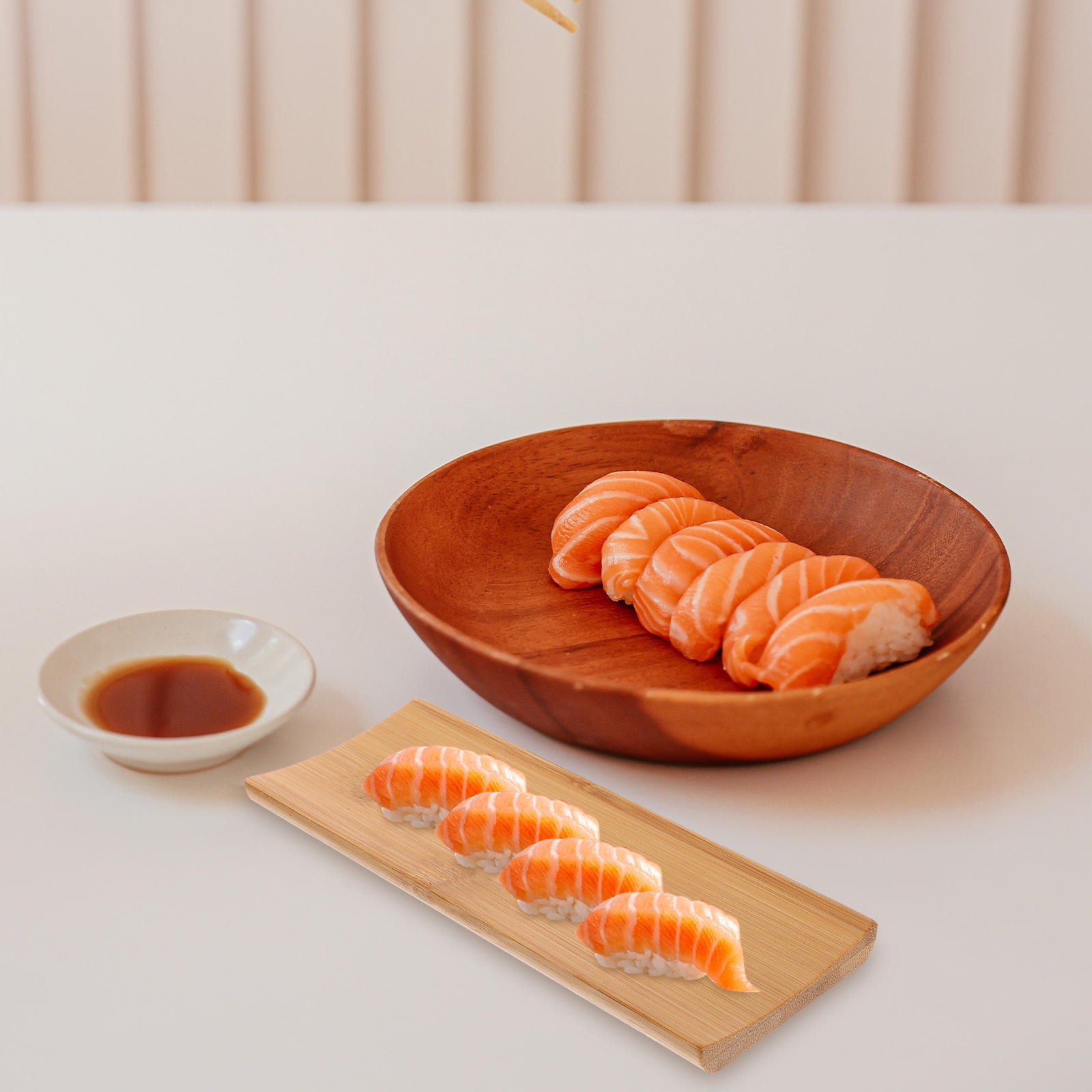 MLINS 2Pcs Bamboo Sushi Plate Household Sushi Display Plate ...