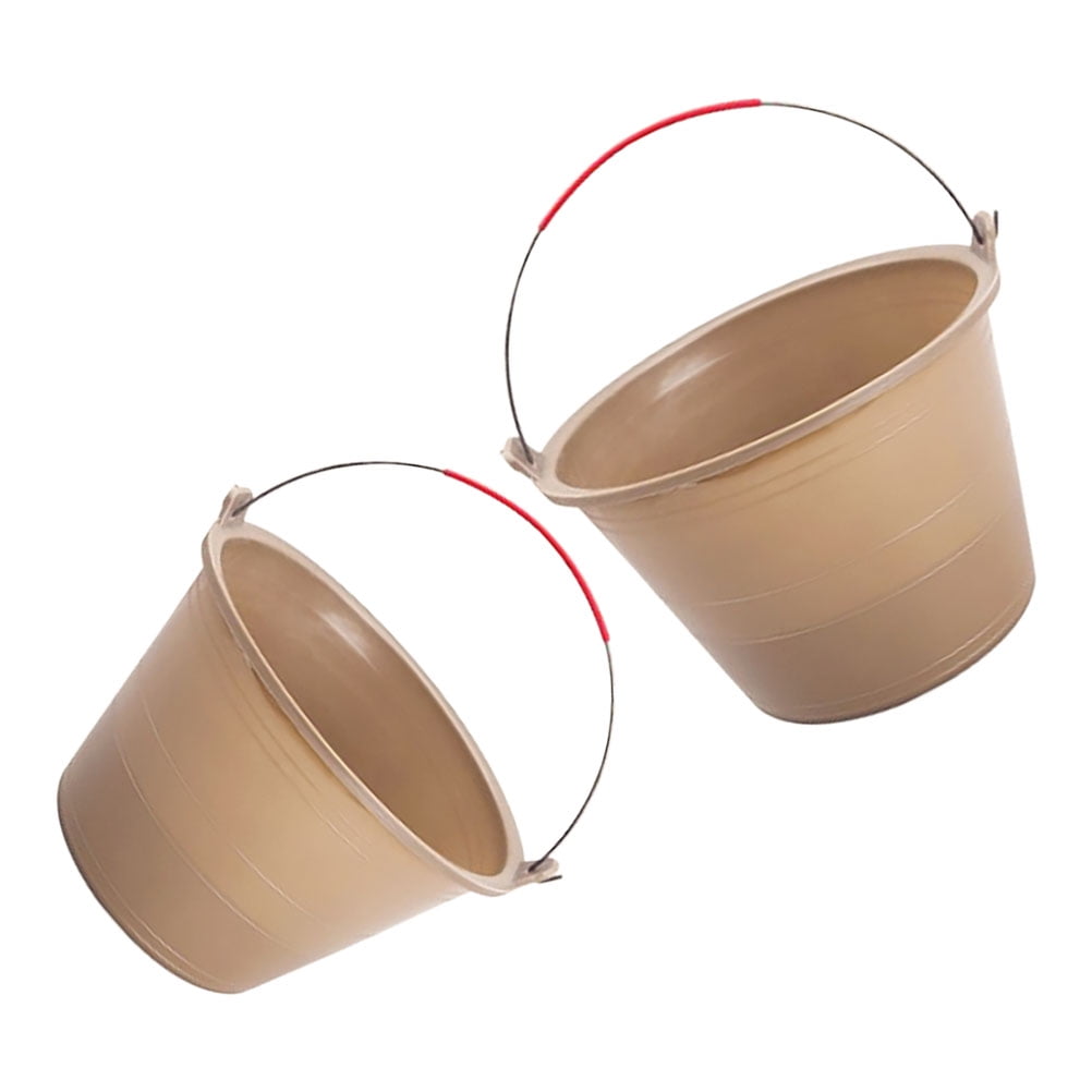 MLINS 2Pcs Builders Buckets Heavy Duty Cement Bucket Multi-use Cement ...