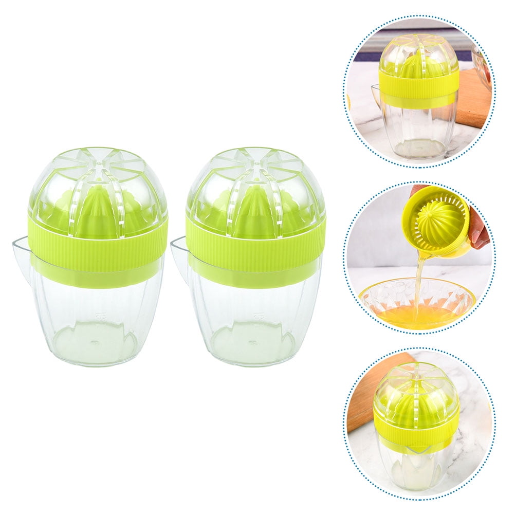 PTOOTP Manual Citrus Juicer Green Plastic Fruit Juicer for Home Kitchen ...