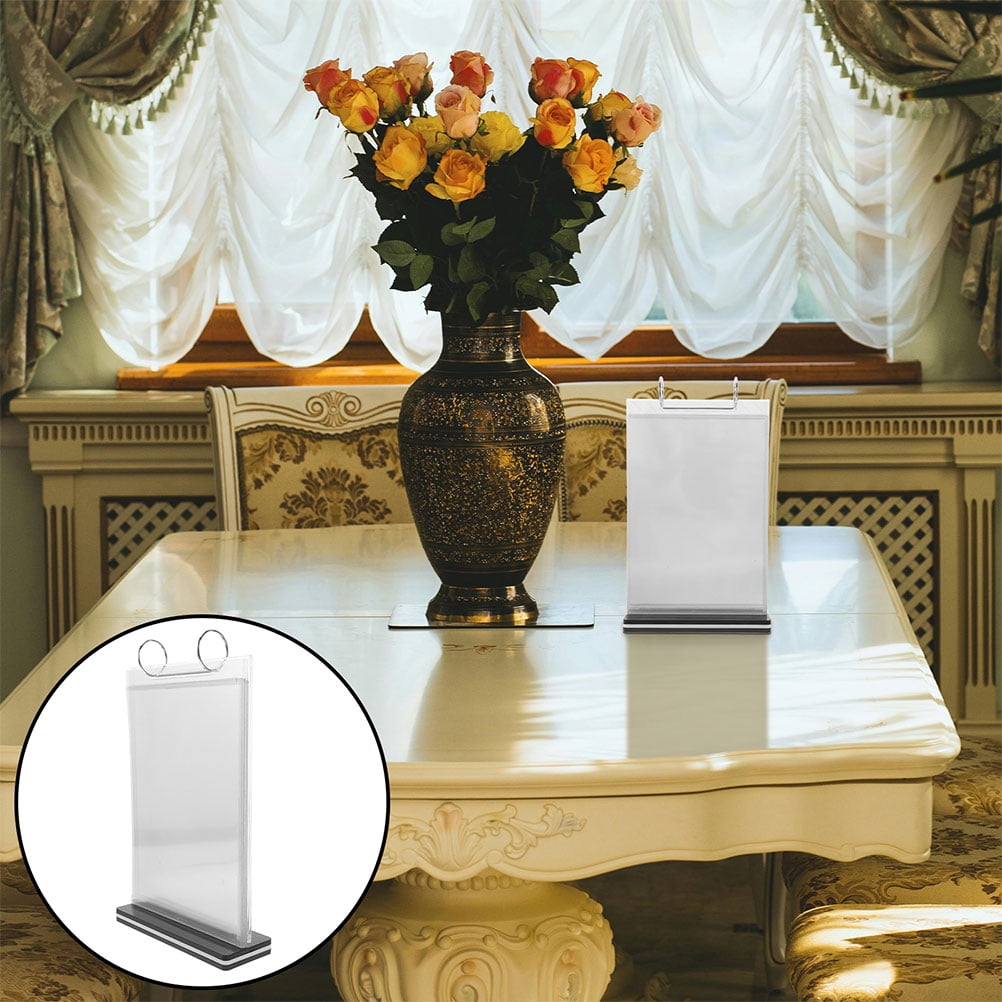 MLINS 2Pcs Multi-Page Flip Menu Display Holder for Restaurants Bars ...