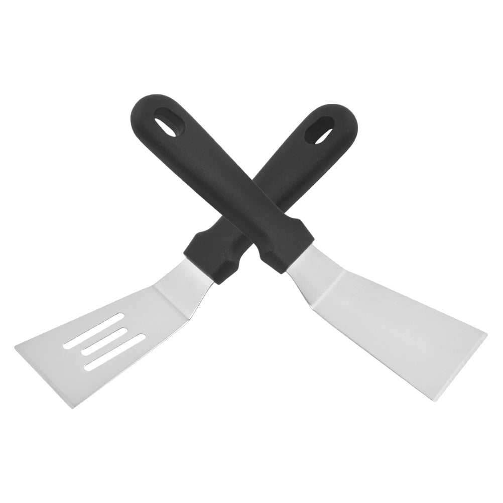 MERRYHAPY Serving Spatula Stainless Steel Silver 2Pcs 9.1X2.2X1In Home ...