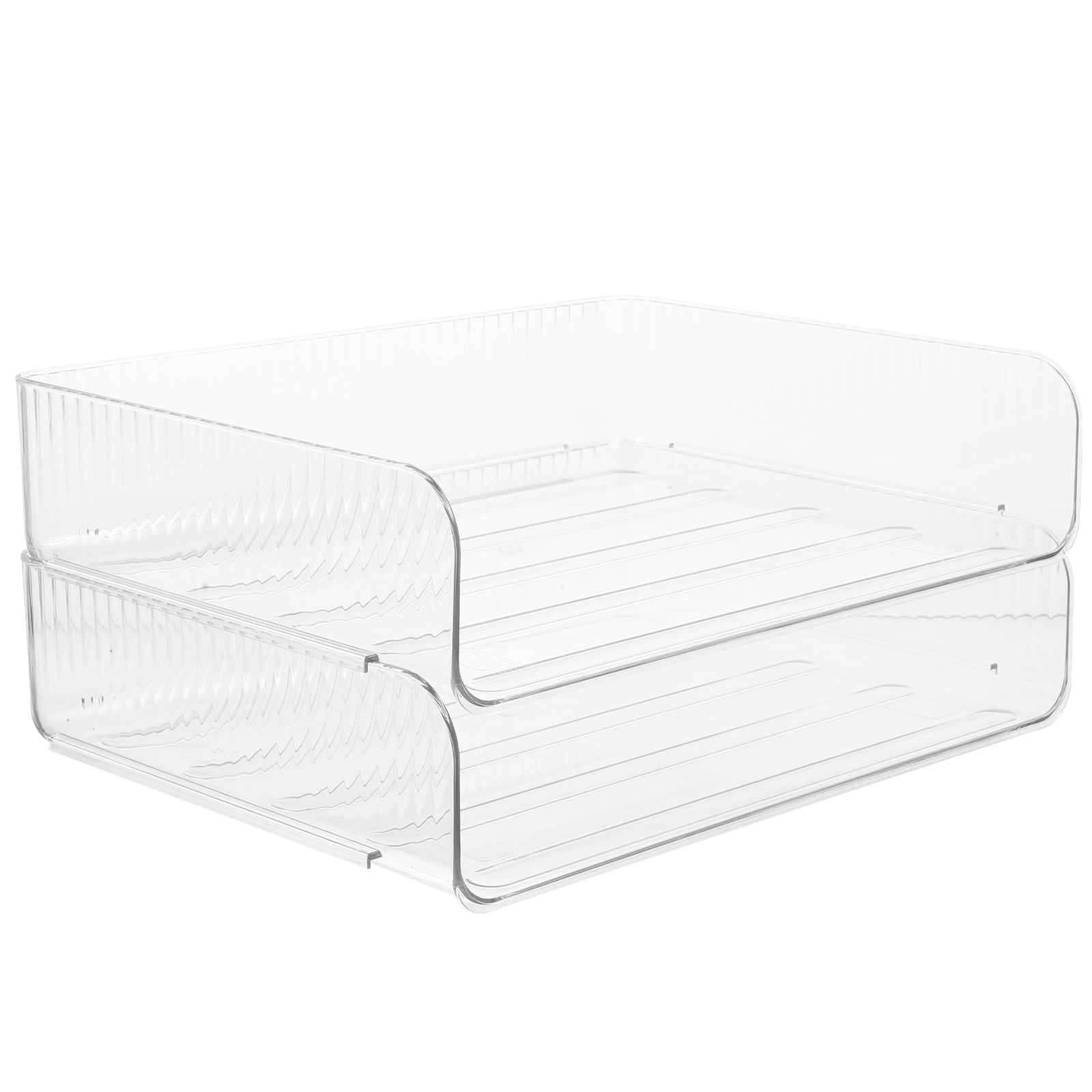 MLINS 2Pcs Plastic Office File Storage Shelf Desktop File Case Multi ...