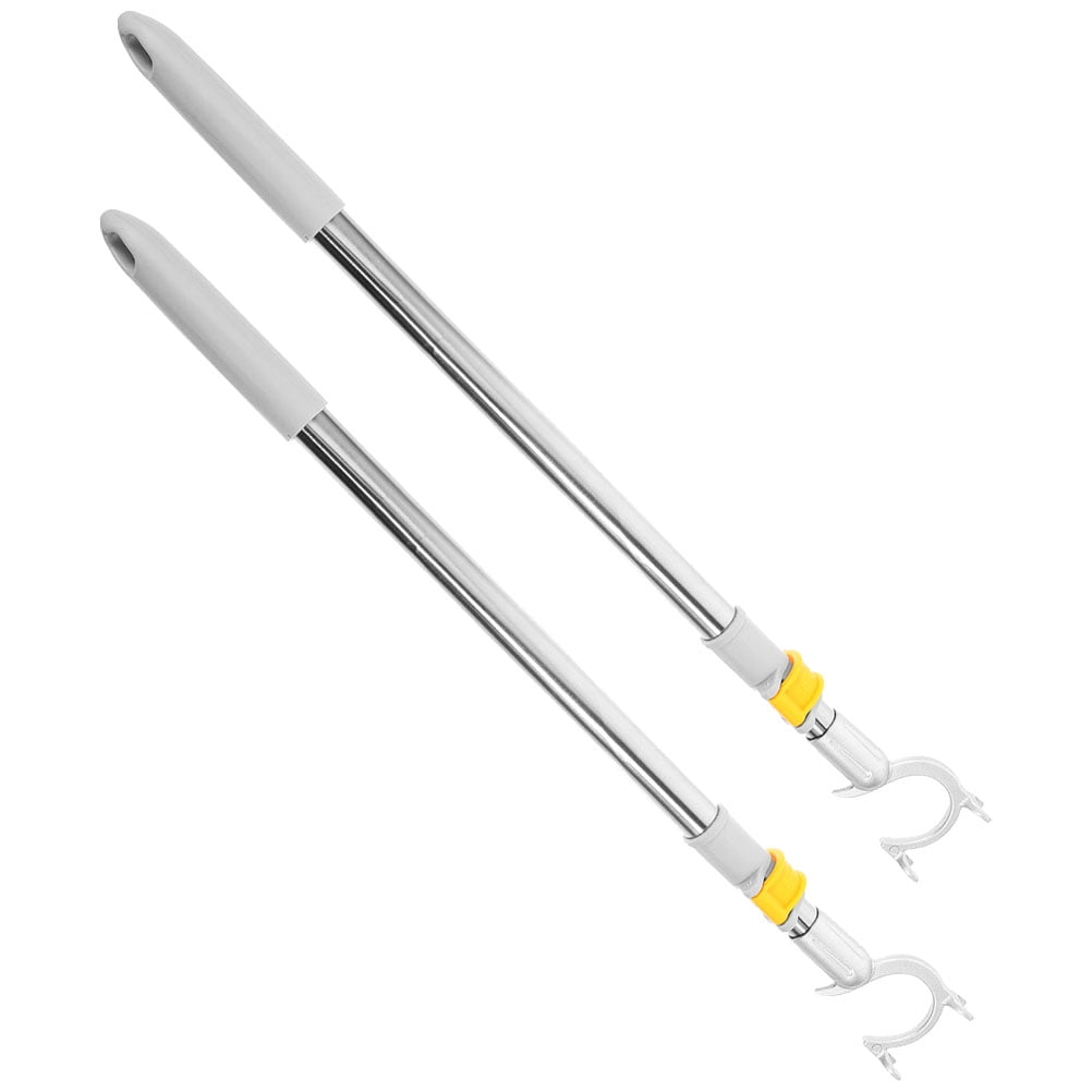 MLINS 2Pcs Reach Stick Long Pole Rod Hook Closet Garment Reach Pole ...