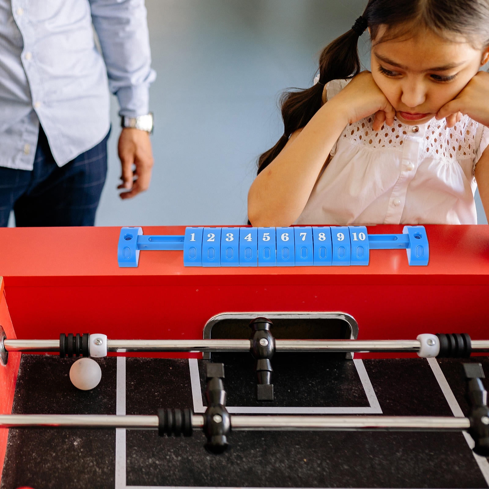 MLINS 2Pcs Table Football Scoring Counter for Outdoor Use Assorted Color Plastic Mini Scoreboard ...