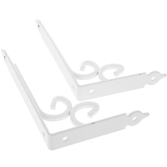 MLINS 2Pcs Wall Shelf Fixed Brackets Heavy Duty Shelf Brackets Multi ...