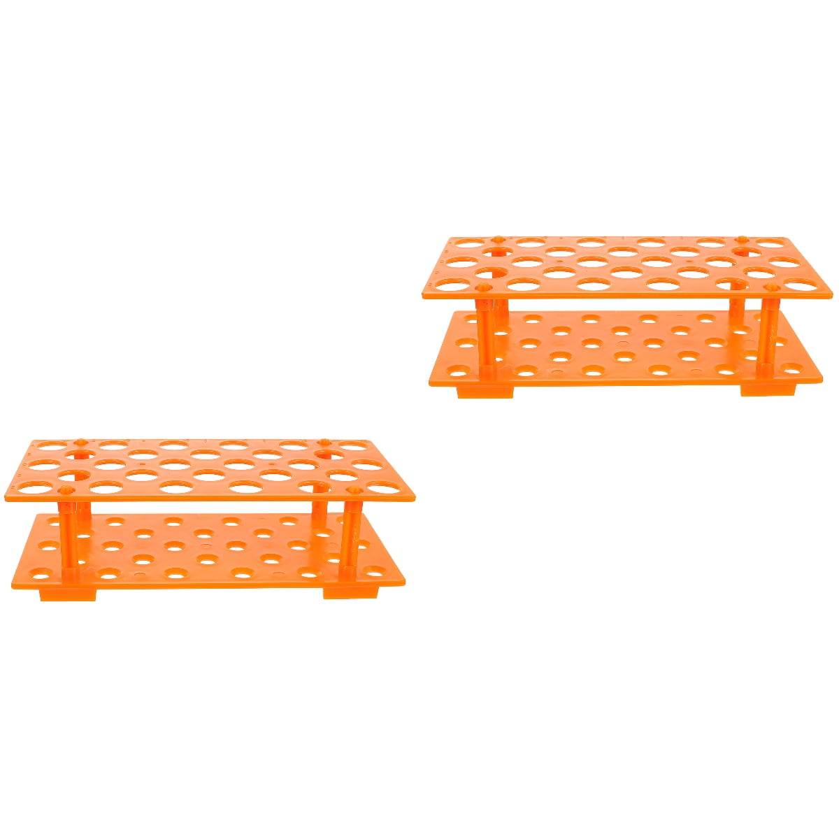 MLINS 2pcs 28 Holes Microcentrifuge Tube Rack Plastic Storage Shelf for ...