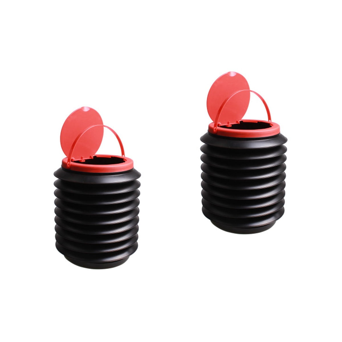MLINS 2pcs 4L Trunk Foldable Rubbish Container Portable Retractable ...