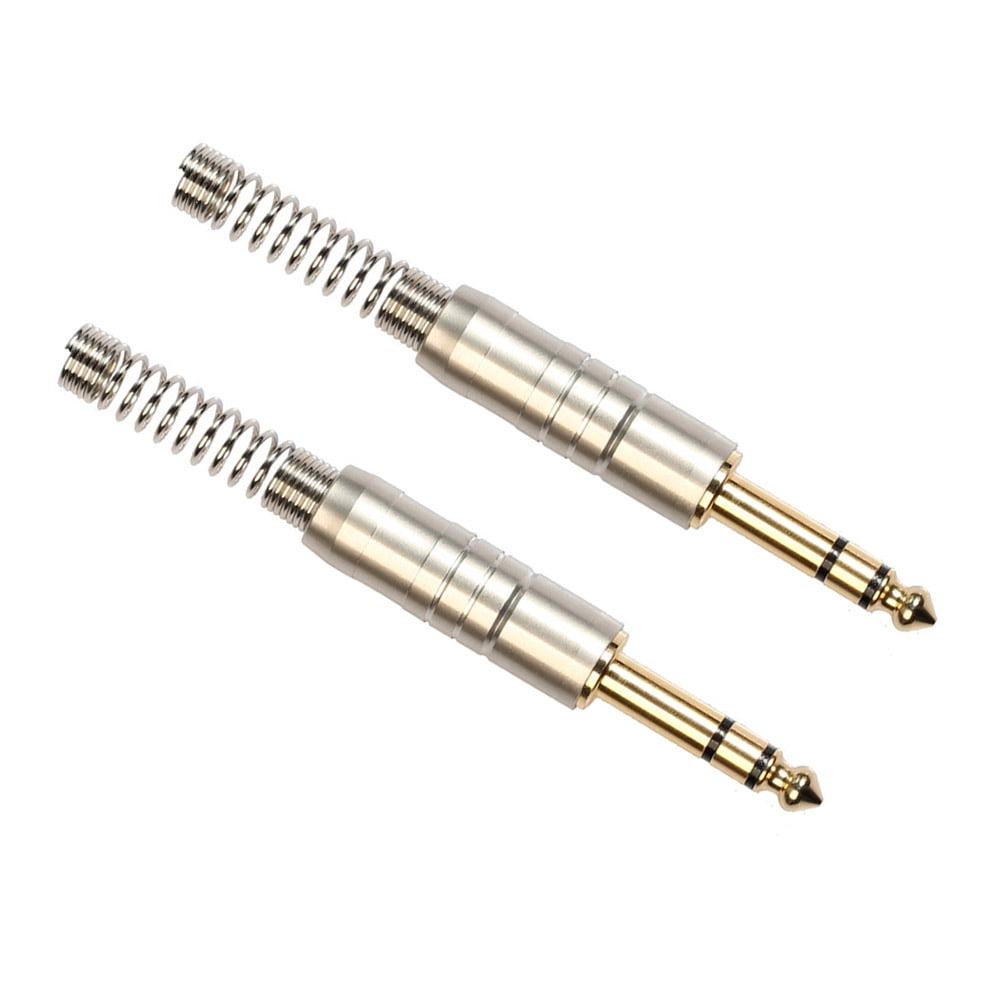 MLINS 2pcs 6.35MM Stereo Plug Plug Connector Male Audio Plug Welding ...