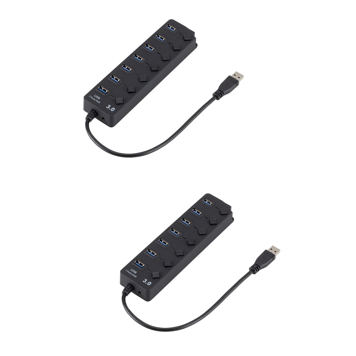 MLINS 2pcs 7 Ports USB HUB Independent USB 3.0 Divider for Computer ...