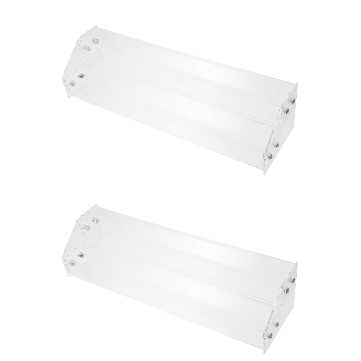 MLINS 2pcs Acrylic Display Rack Bookcase Book Storage Organizer ...