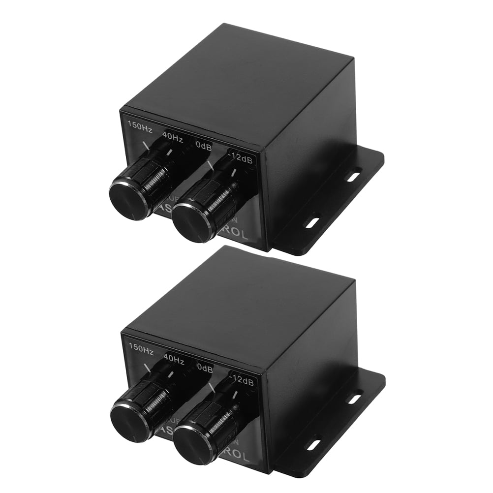 MLINS 2pcs Adjustable Audio Amplifier For Car Universal Bass Control ...