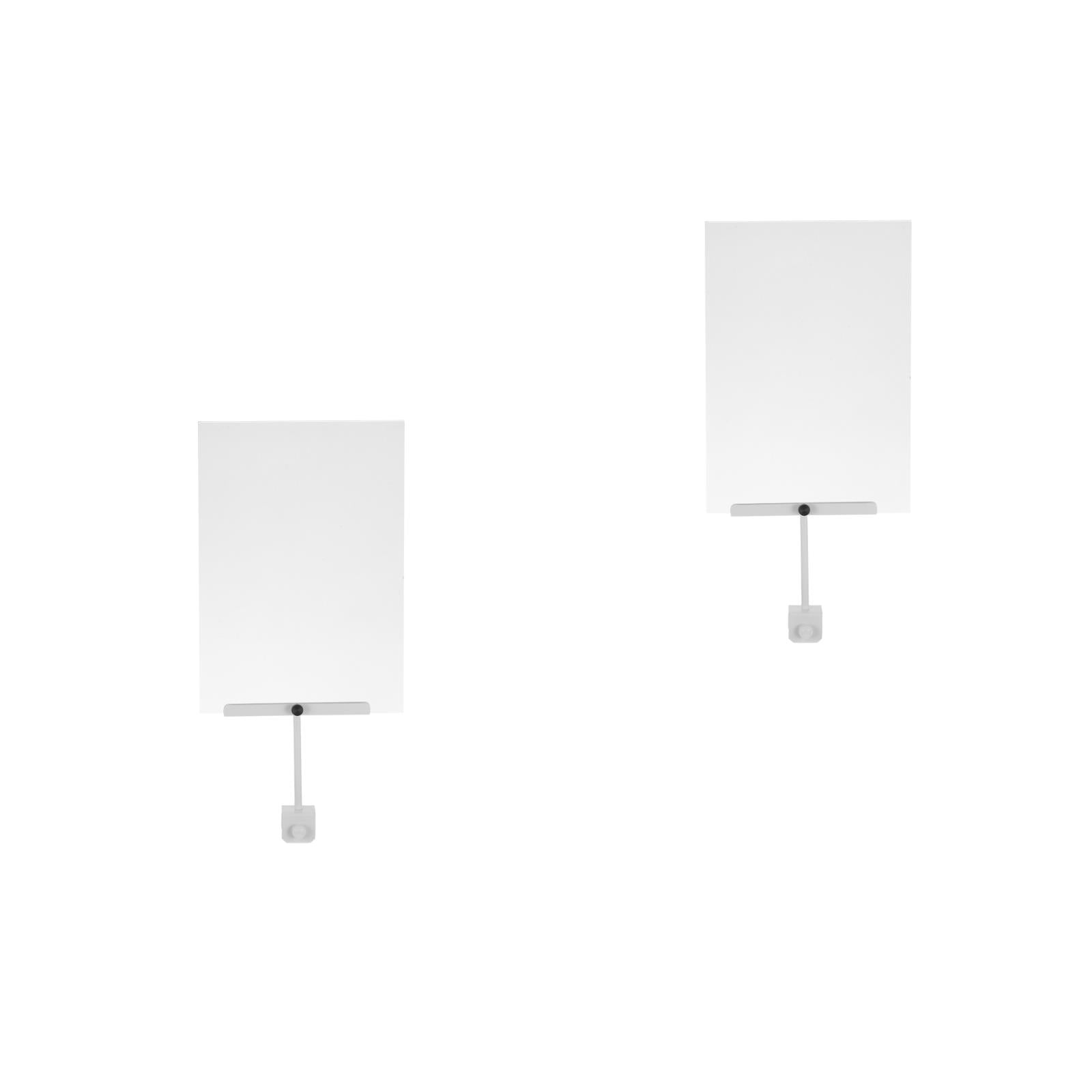 MLINS 2pcs Adjustable Plastic Sign Holder With Clamp Clip-On Display ...