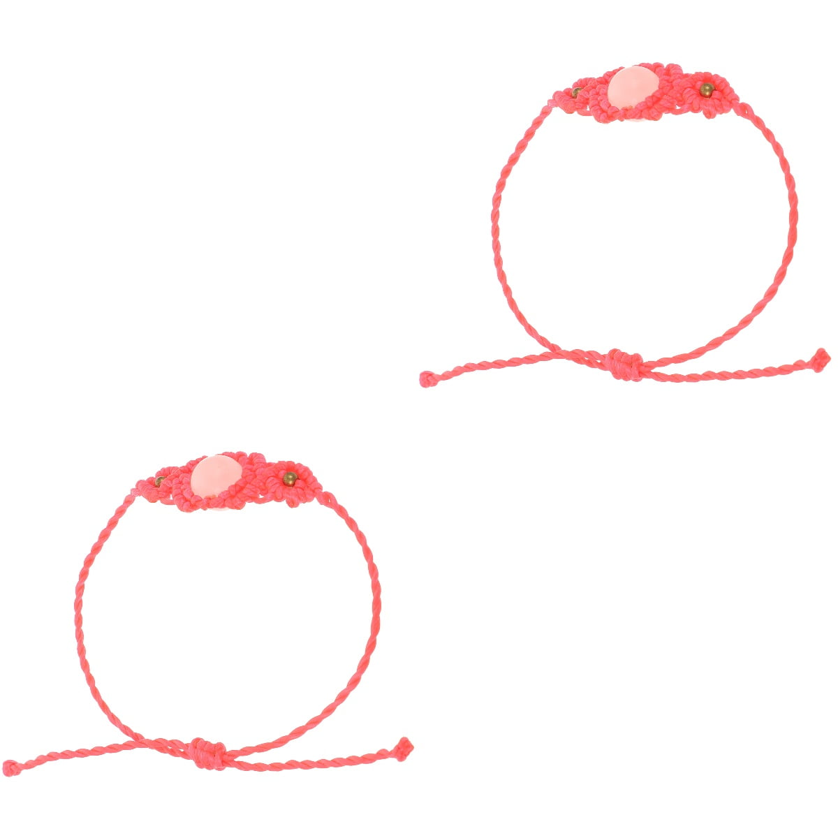 MLINS 2pcs Adjustable String Bracelet Rope Bracelet Hand Woven String ...